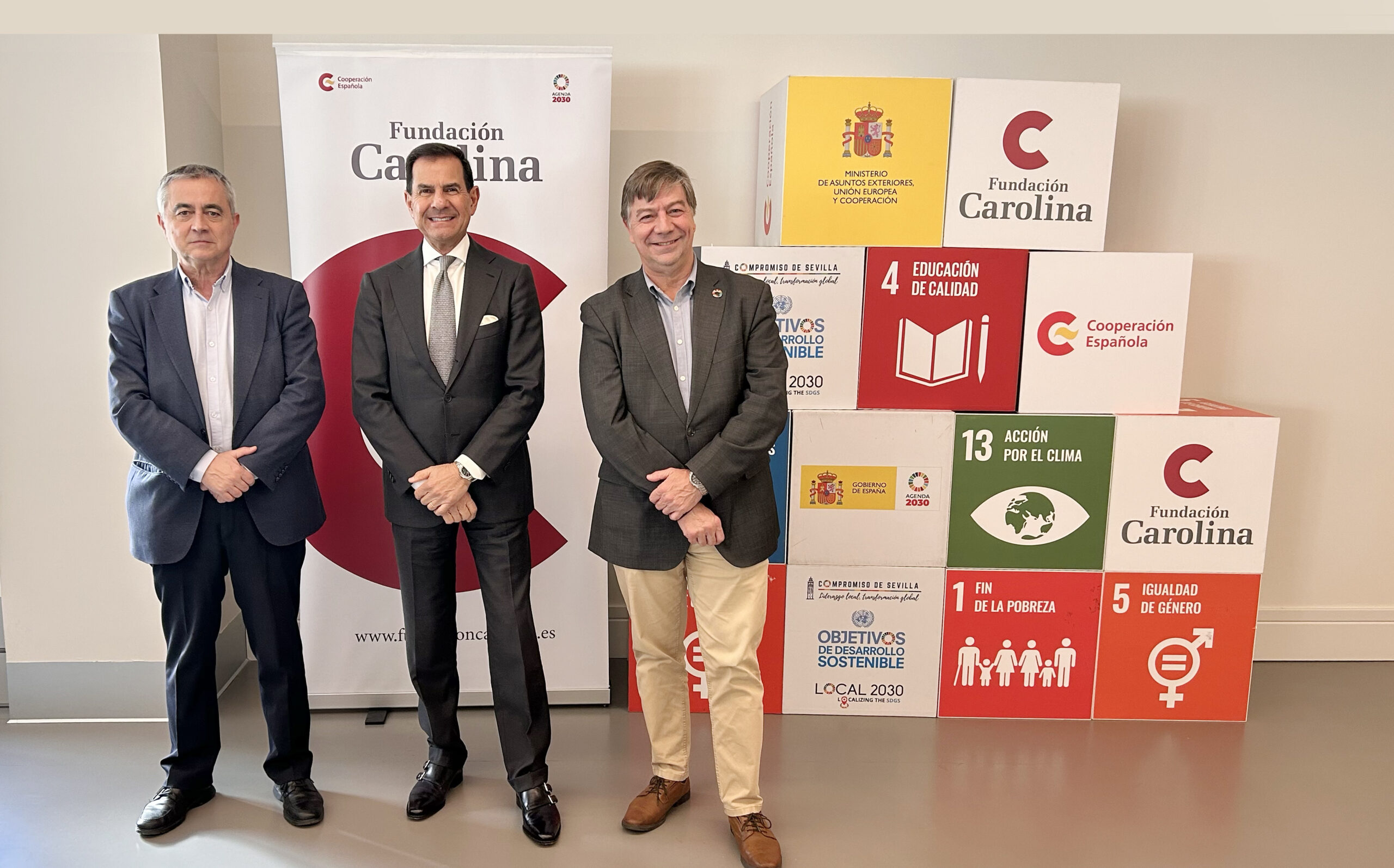 Visita de Daniel Haime Gutt, presidente del patronato de la Fundación ...