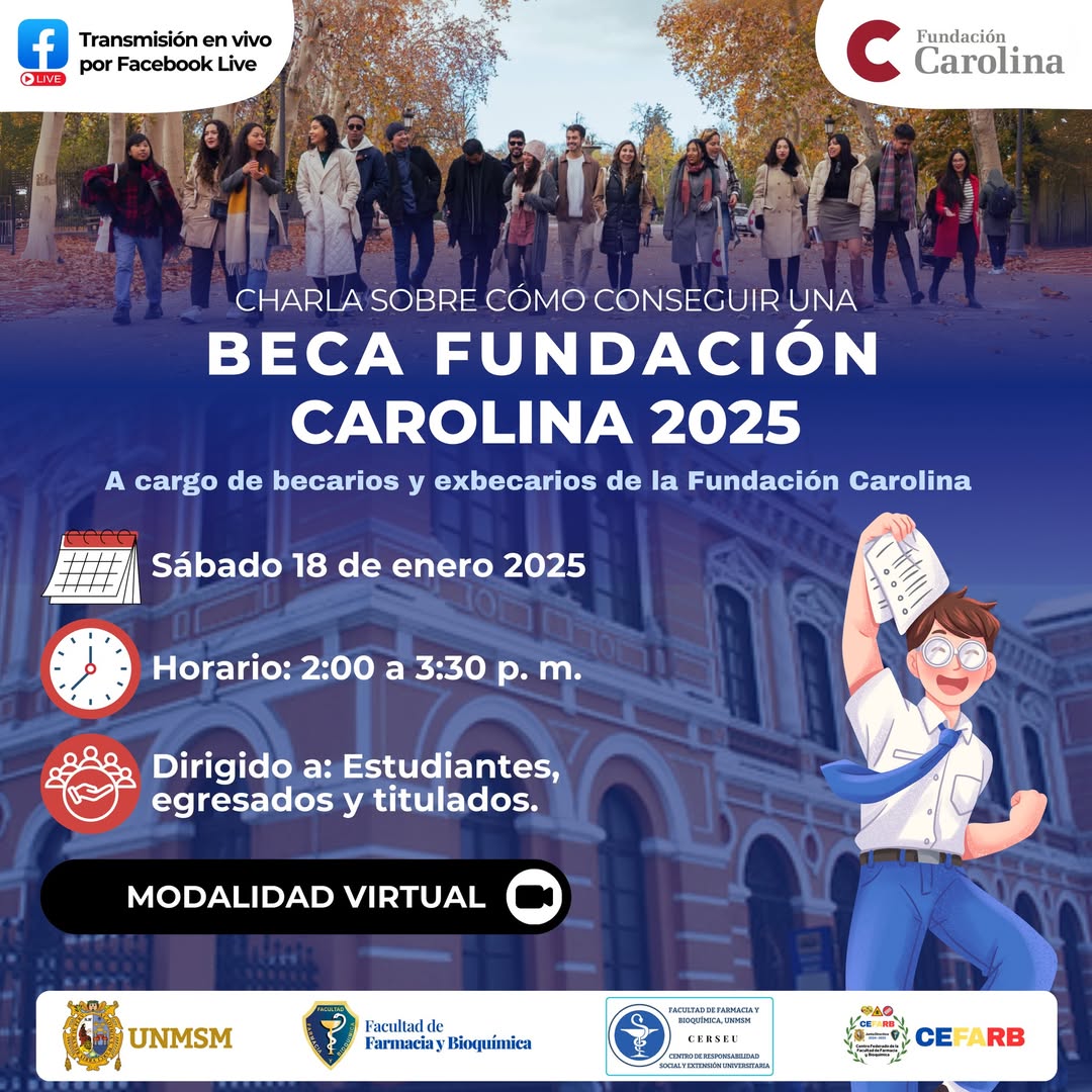 Convocatoria de becas 2025-2026 - Fundación Carolina
